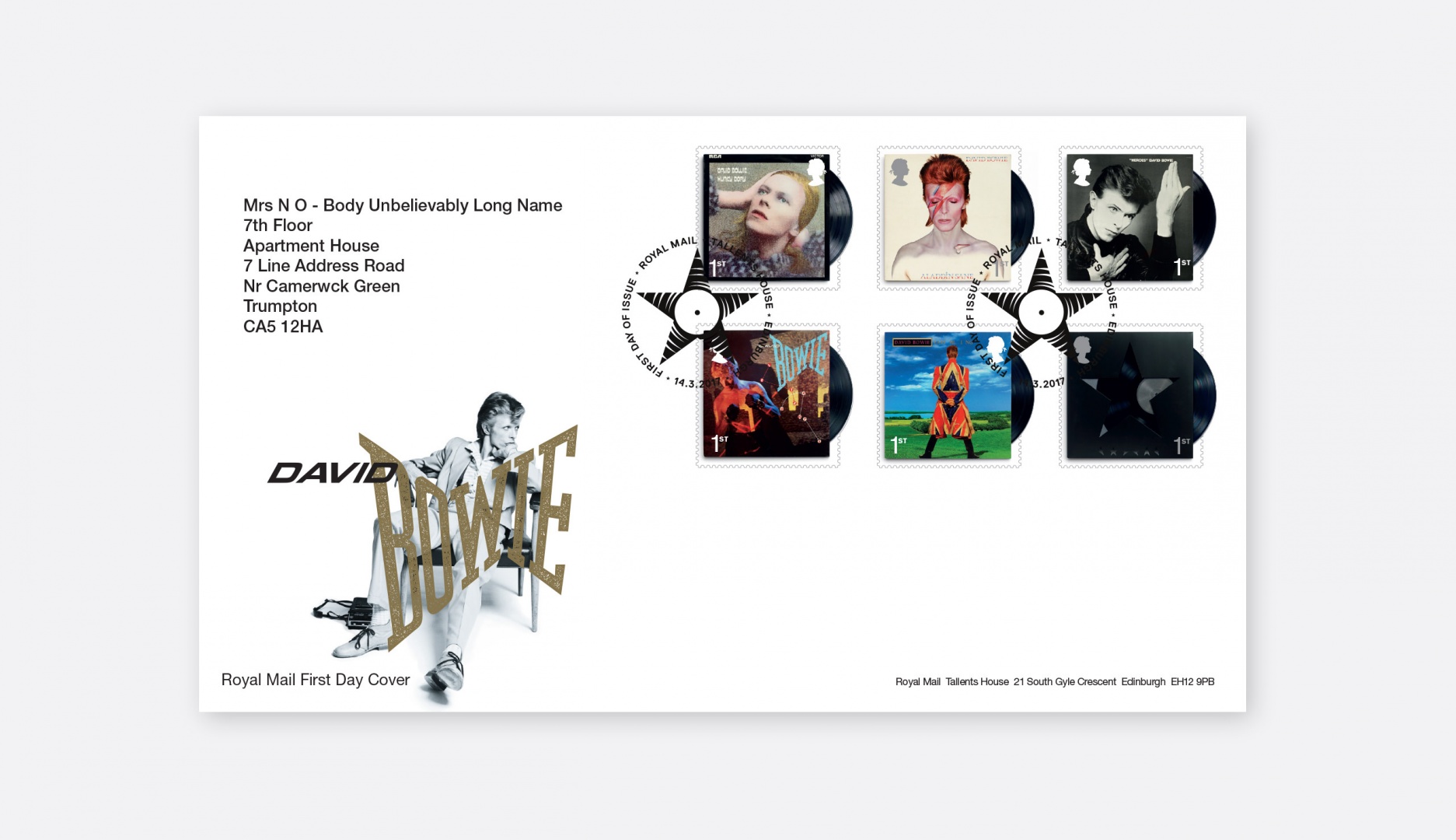 How The Royal Mails David Bowie Stamps Were Designed Before Being Sent Into Space Design Week